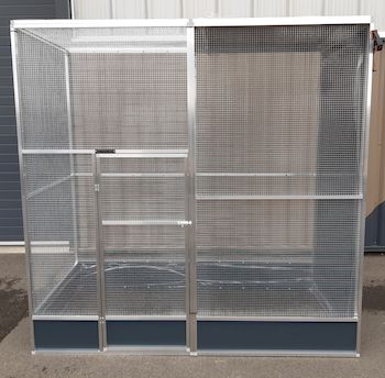 Volière aluminium N°2 EMERAUDE| FRANCE VOLIERE